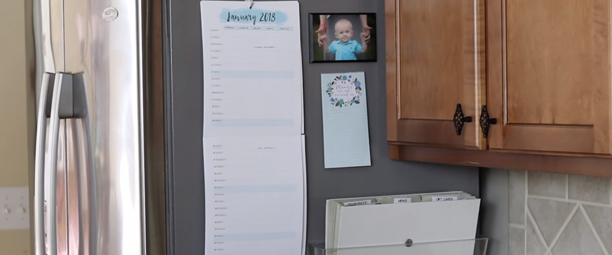 Kitchen Organization | 2018 Calendar & Command Center
