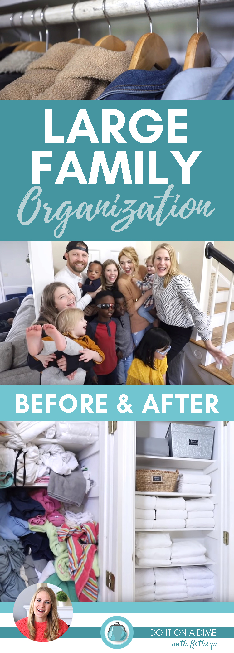EXTREME LARGE FAMILY ORGANIZATION! ️ Makeover w/Angela Braniff