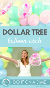 Your next party NEEDS this Dollar Tree Balloon Arch (no stand required!)🎈